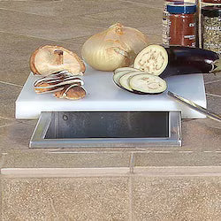 Artisan Prep/Waste Chute (w/Cutting Board & Cover) — TheBBQHQ, Inc.